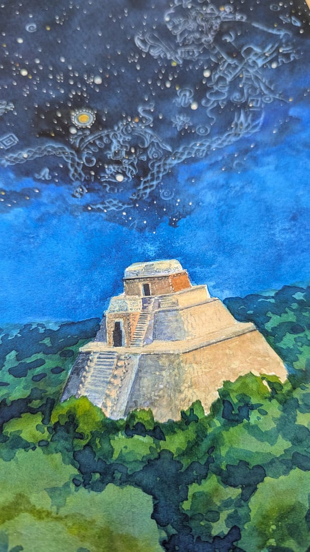 Pyramida v Uxmalu – Obrazy Caltová