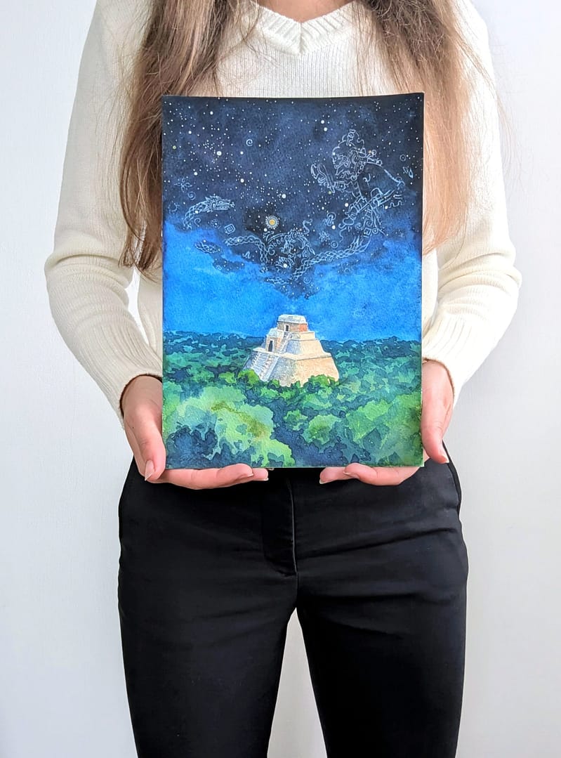 Pyramida v Uxmalu – Obrazy Caltová